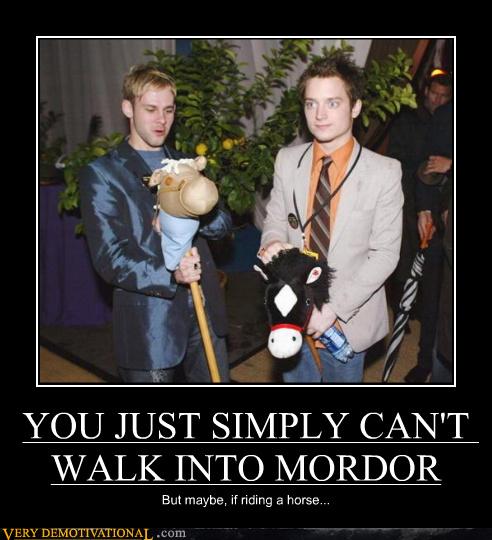 YOU JUST SIMPLY CAN'T WALK INTO MORDOR - Very Demotivational ...