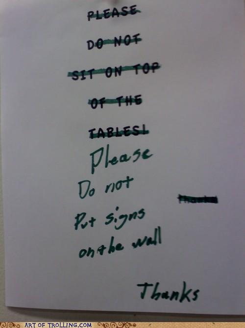 Please Do Not Deface Notices - Art of Trolling - Troll | Trolling ...