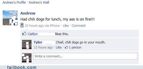 Chili Dog - Failbook - Failing On Facebook