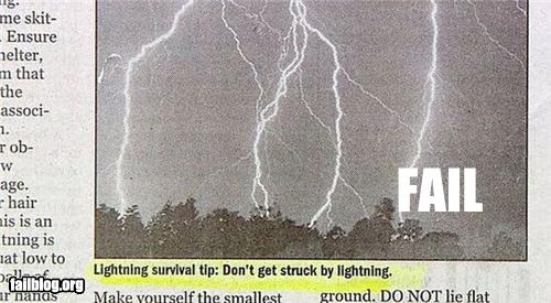 CLASSIC: Lightning Tip FAIL - FAIL Blog - Funny Fails