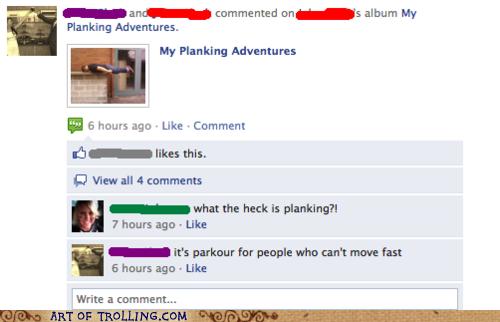 Planking Leaves Me Bored Stiff - Art of Trolling - Troll | Trolling ...