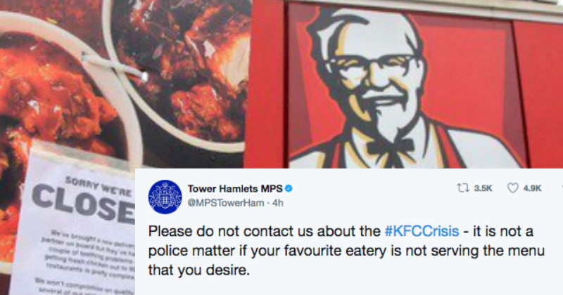 Panicking Customers Calling Police over KFC Chicken Shortage - FAIL ...