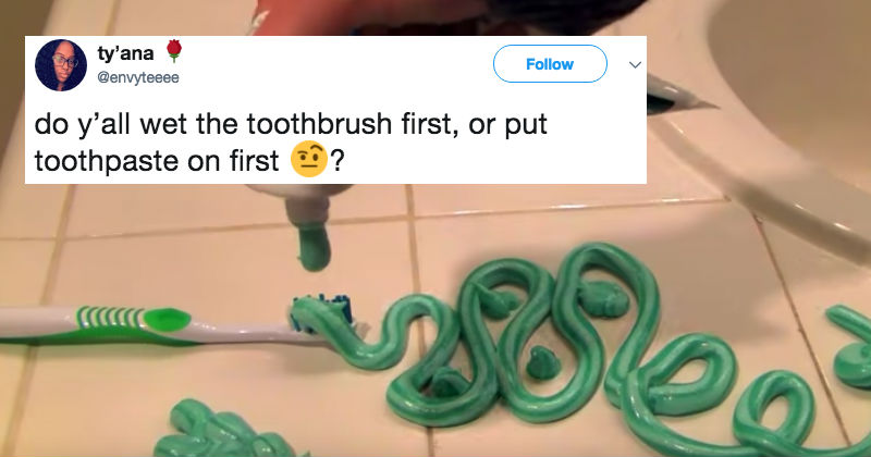 Internet's In Passionate Debate Over How To Properly Apply Toothpaste ...