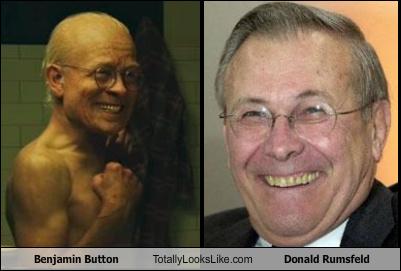 Benjamin Button Totally Looks Like Donald Rumsfeld - Totally Looks Like