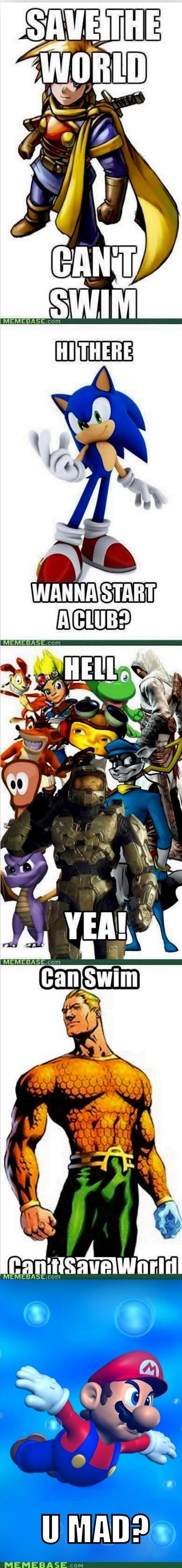 Reframe: It's-a Me, Swimming - Memebase - Funny Memes