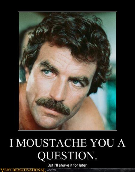 Classic: I MOUSTACHE YOU A QUESTION. - Very Demotivational ...