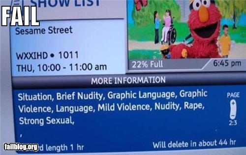 Sesame Street Information FAIL - FAIL Blog - Funny Fails