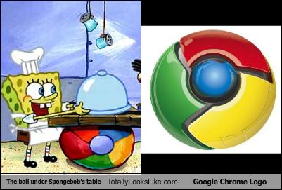 The Ball Under Spongebob's Table Totally Looks Like Google Chrome Logo ...