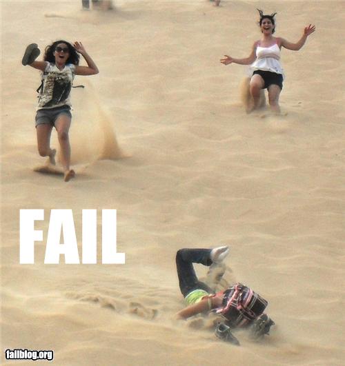 Sand Running FAIL - FAIL Blog - Funny Fails