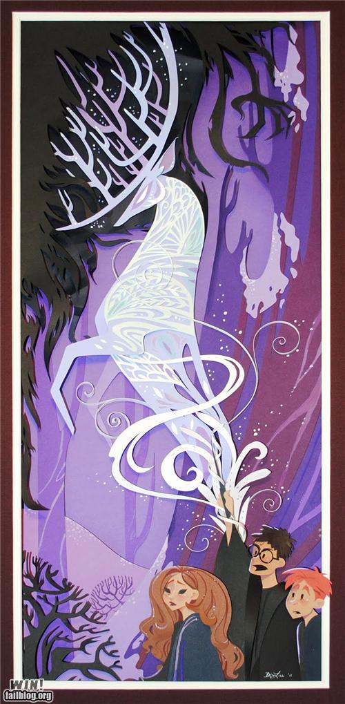 Harry Potter Paper Art WIN - WIN! - epic win photos