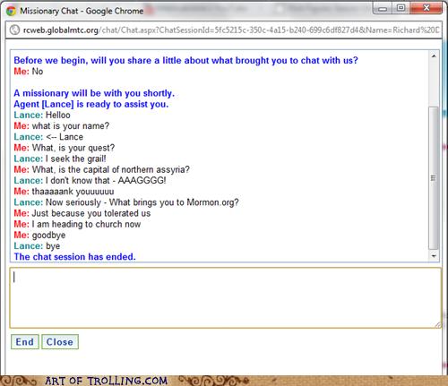 Art of Trolling - Mormon Chat - Troll Tricks and Pranks - Trolling 101 ...