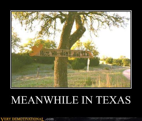 MEANWHILE IN TEXAS - Very Demotivational - Demotivational Posters ...