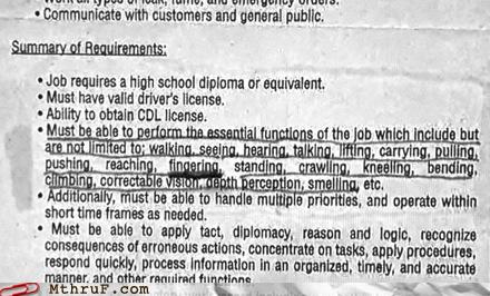 I'm Overqualified! - Monday Thru Friday - job fails