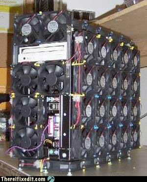 There, I Fixed It - computer case - white trash repairs - Cheezburger