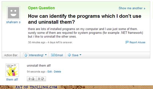 Delete System 32 Too - Art of Trolling - Troll | Trolling | Yahoo ...