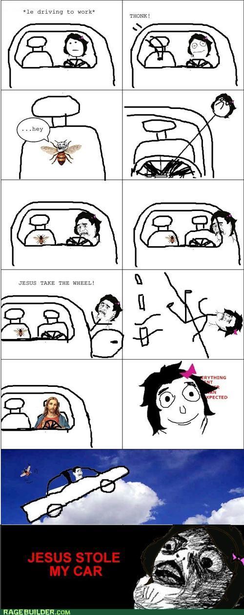 Rage Comics - jesus take the wheel - Rage Comics - rage comics ...
