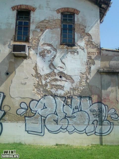 Hacked IRL: Wall Sculpture - WIN! - epic win photos