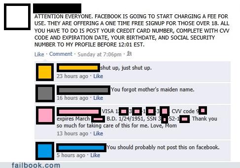 Ultimate Privacy FAIL - Failbook - Failing On Facebook