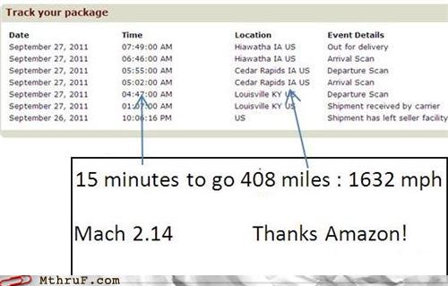 Another Speedy Delivery - Monday Thru Friday - job fails