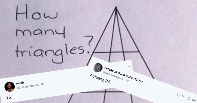 Internet Debates How Many Triangles They See In This Picture - FAIL ...