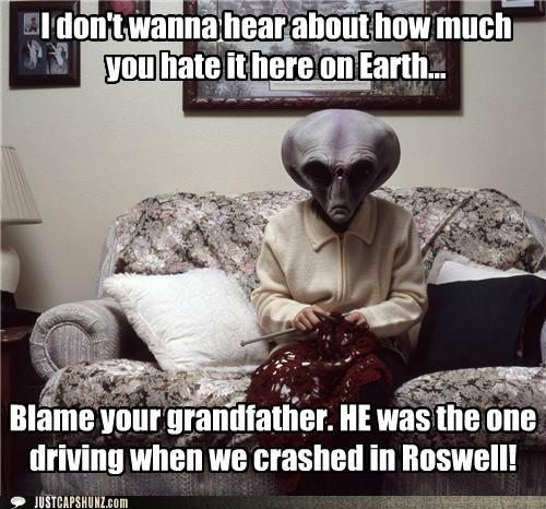 “Angry Alien Gramma” Capshun Contest: 1st Runner Up! - Animal Comedy ...