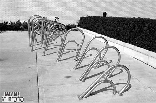 Bike Rack WIN - WIN! - epic win photos