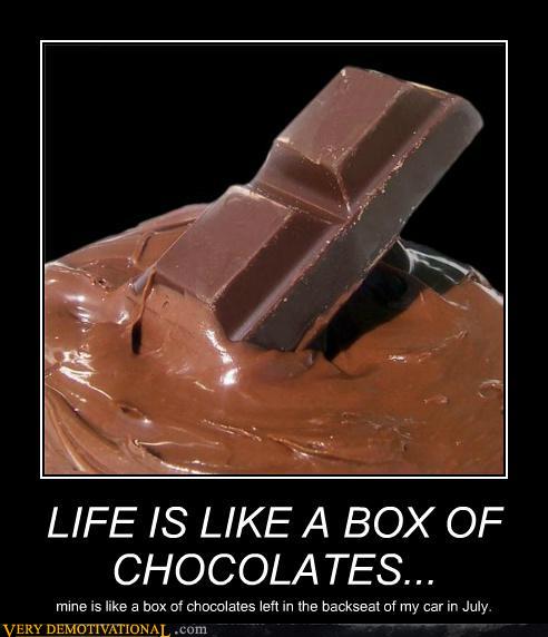LIFE IS LIKE A BOX OF CHOCOLATES - Very Demotivational - Demotivational ...