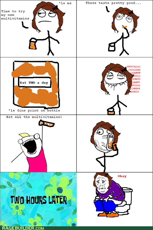 OD-ed on Vitamin E - Rage Comics - rage comics