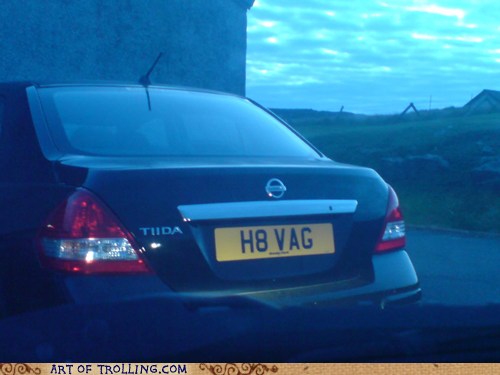 Art of Trolling - license plate - Troll Tricks and Pranks - Trolling ...