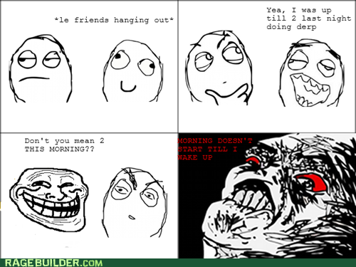 The Clock Revolves Around Me - Rage Comics - rage comics
