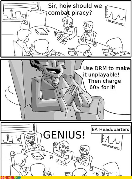 The Origin of DRM - Web Comics - 4koma comic strip, webcomics, web comics