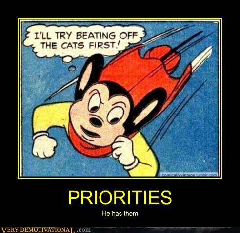 PRIORITIES - Very Demotivational - Demotivational Posters | Very ...