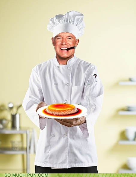 Puns - flan - Funny Puns - Pun Pictures - Cheezburger