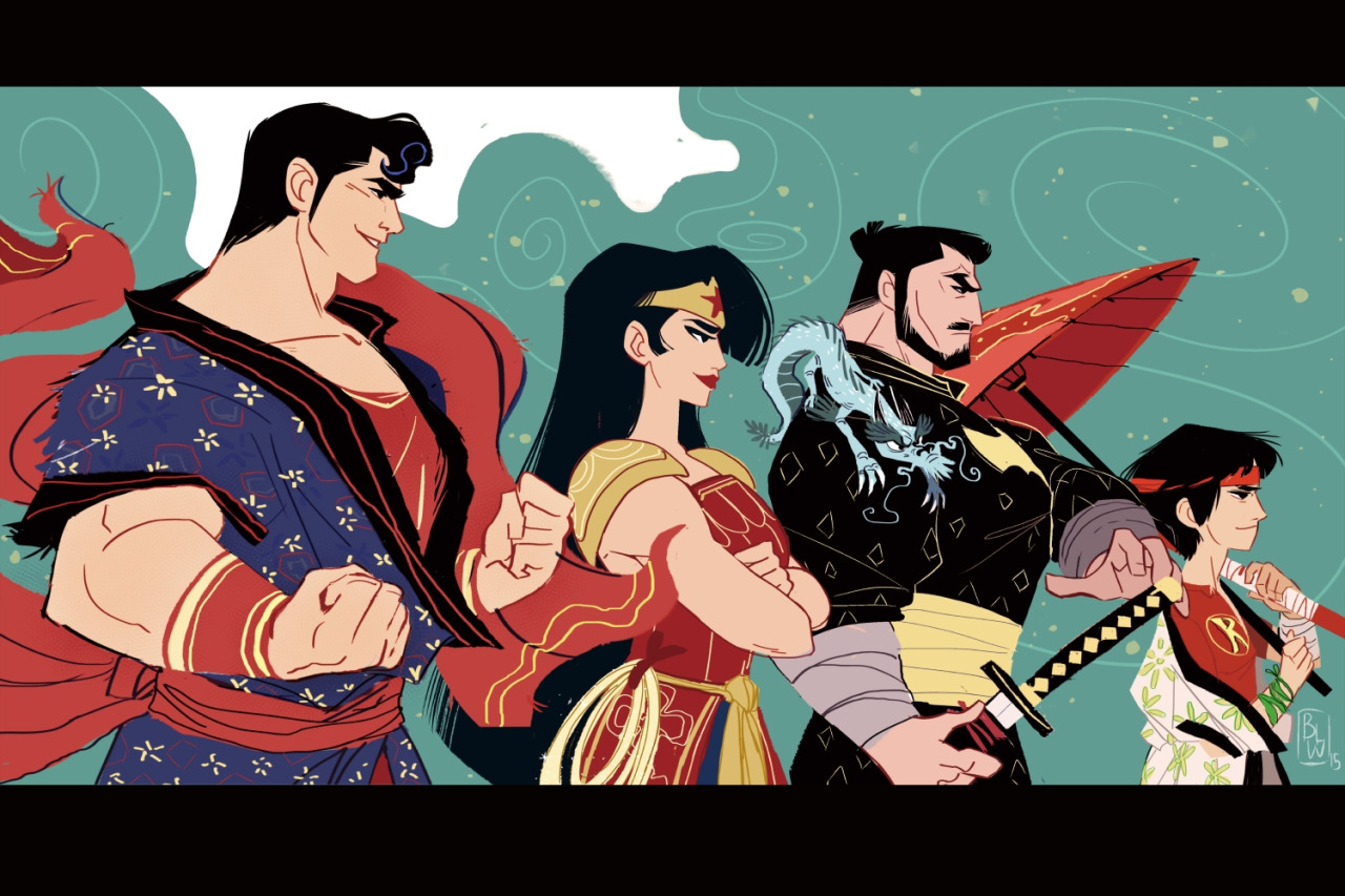If DC's Hero Trinity Were Samurai - Superheroes - superheroes, batman ...