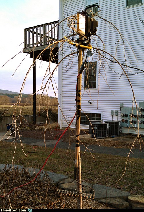 Insecurity Light - There, I Fixed It - white trash repairs