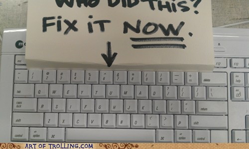 Art of Trolling - keyboard - Troll Tricks and Pranks - Trolling 101 ...