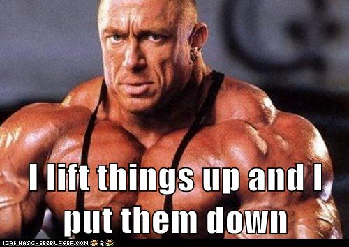 I lift things up and I put them down - Cheezburger - Funny Memes ...