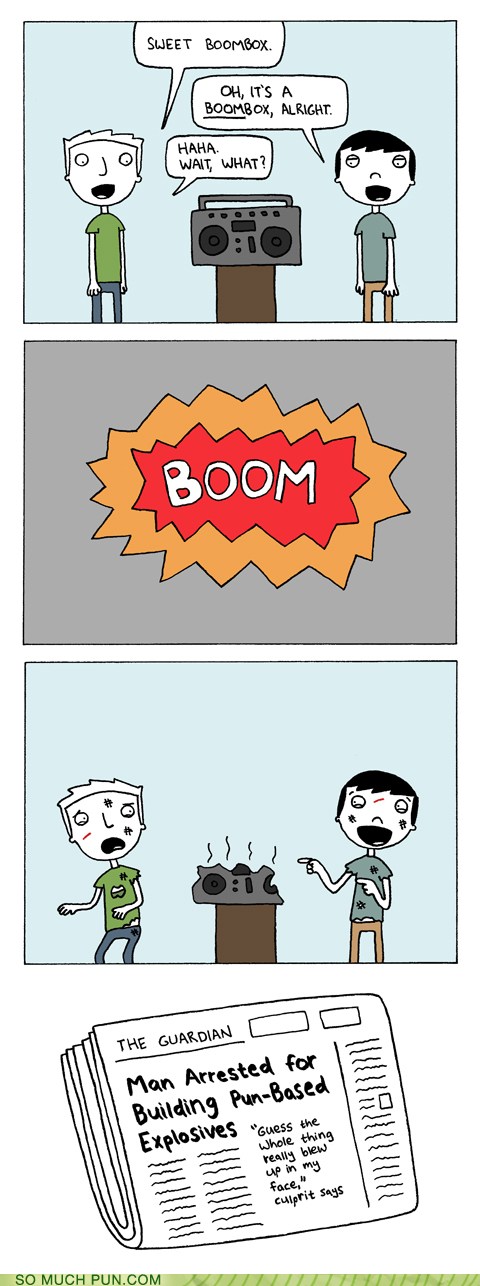 Puns - explosive - Funny Puns - Pun Pictures - Cheezburger