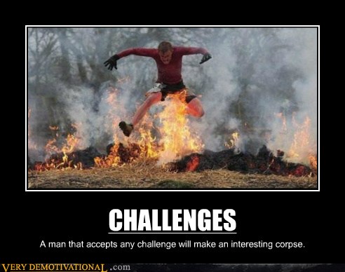 CHALLENGES - Very Demotivational - Demotivational Posters | Very ...