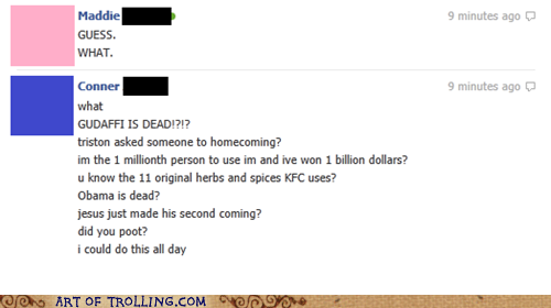 Art of Trolling - question - Troll Tricks and Pranks - Trolling 101 ...