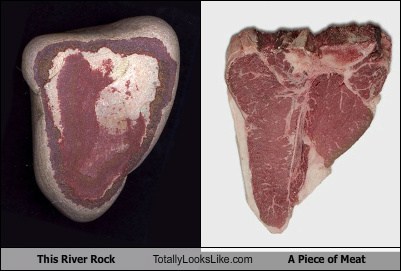 This River Rock Totally Looks Like A Piece of Meat - Totally Looks Like