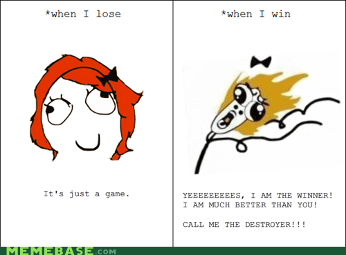 Rage Comics: When I Lose - Memebase - Funny Memes