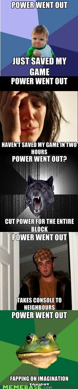 When the Power Goes Out - Memebase - Funny Memes