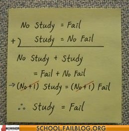 Finally Putting Algebra To Use - School of Fail - homework class test