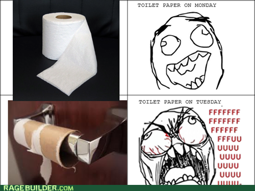 Rage Comics - toilet paper - Rage Comics - rage comics - Cheezburger