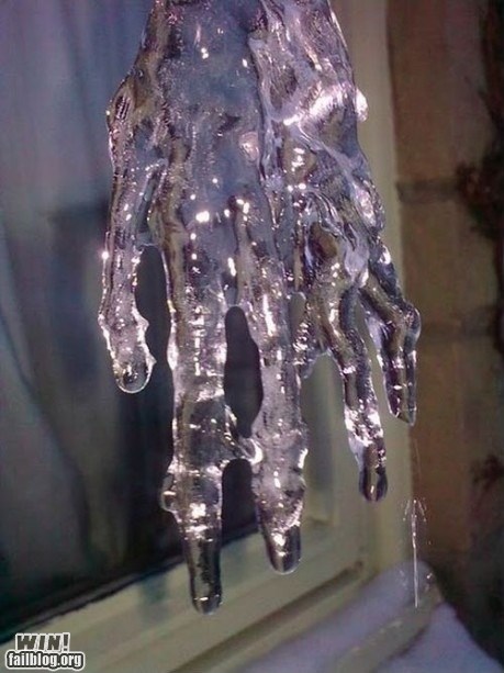 Ice Hand WIN - WIN! - epic win photos