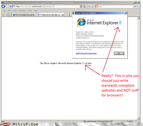 IE Has A Little Trouble With Math - Monday Thru Friday - job fails