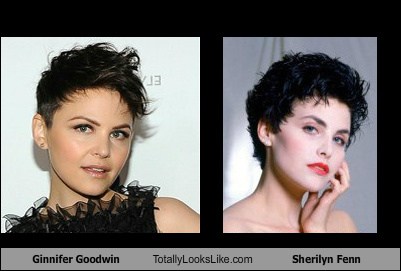 Ginnifer Goodwin Totally Looks Like Sherilyn Fenn - Totally Looks Like