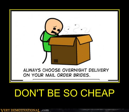 Very Demotivational - mail order bride - Very Demotivational Posters ...