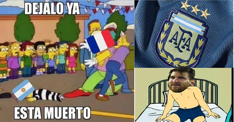 La selección argentina cayó ante Francia en octavos de final e internet ...